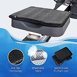 Rowing Machine Seat Cushion Designed for Concept 2 Rower, Hydrow Rower and Water Rower - Anti Slip Surface of The Rowers Pad Increases Comfort and Stability for Concept2
