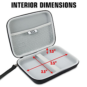 USA GEAR Portable WiFi Hotspot for Travel Carrying Case - Hotspot Booster Case with Wrist Strap - Compatible with 4G LTE Wi-Fi Mobile Hotspots from Verizon, Netgear, Huawei, GlocalMe - Black