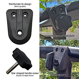Timyrimy Garden Swing Plastic Fittings (Type 5) to Attach Canopy Frame to Swing Frame, Swing Canopy Bracket Replacement Part (2)