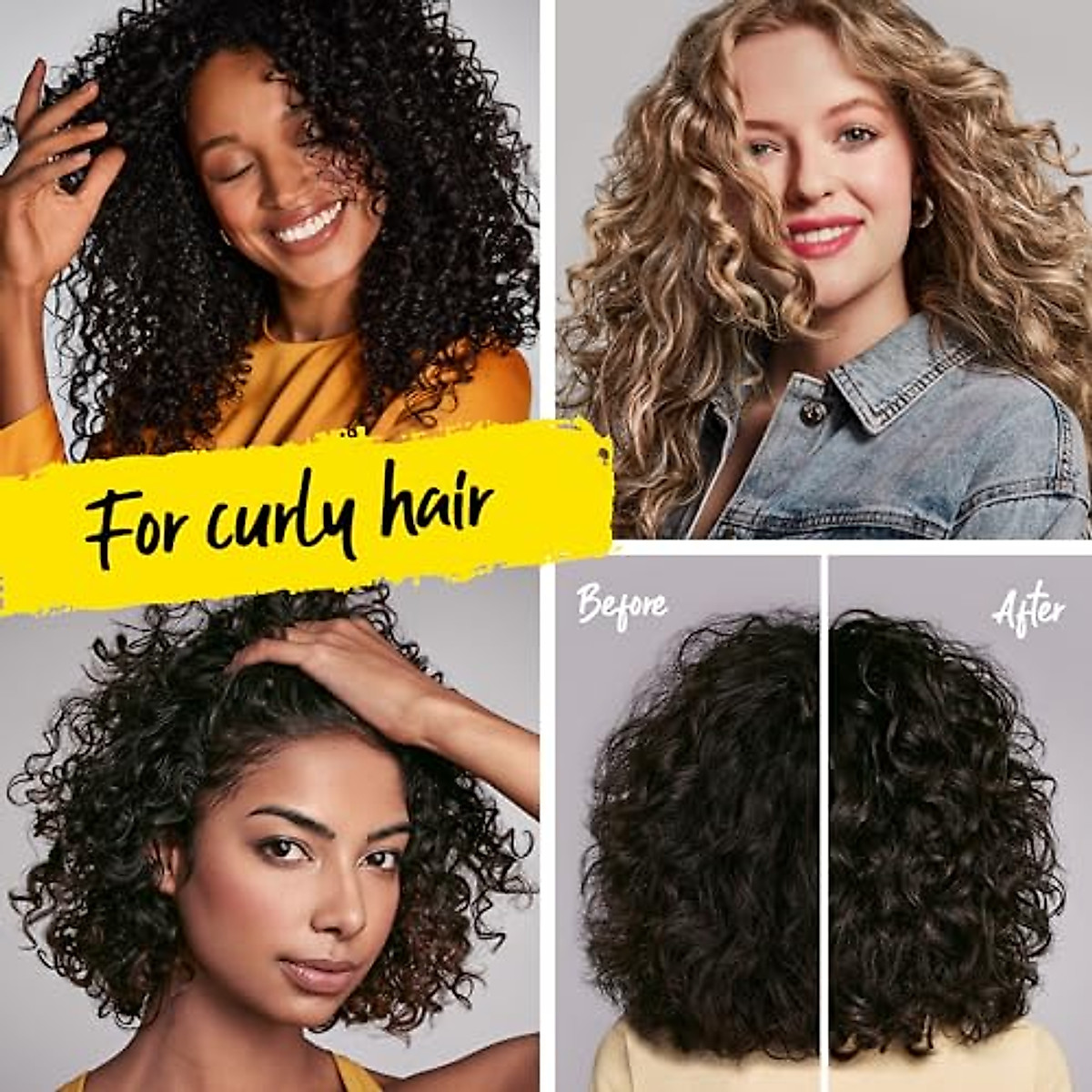 Marc Anthony Frizz Sealing Conditioner, Strictly Curls - Curly Hair Conditioner with Shea Butter & Vitamin E for Hydration & Frizz-Free Shine - Sulfate Free & Color Safe For Dry Damaged Hair - 12.9 Oz