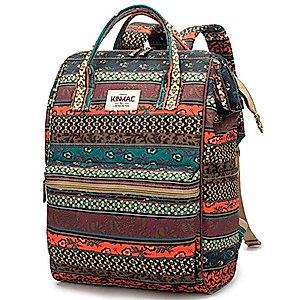 Kinmac Waterproof Laptop Backpack For Laptop Up to 15.6 Inch Men Women Travel Outdoor Backpack (Bohemian)