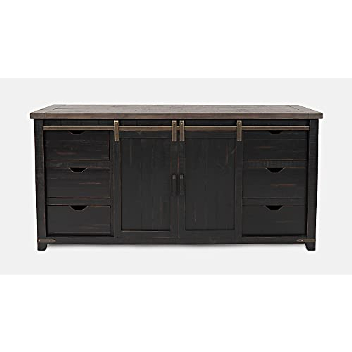 Jofran Madison County Reclaimed Pine Farmhouse Hutch Server