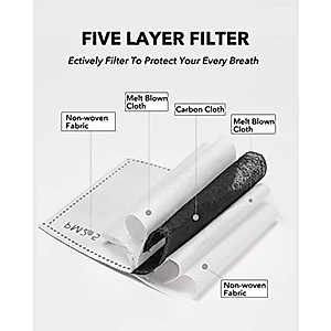 BOOTY XUENA Super Protective Face Mask Shield,Clear Anti-Fog Full Face Shield,Plastic Hd Transparent Safety Protectivefor Work,Grinding,Weed Whacking,Grass Cutting,with Replaceable Filters