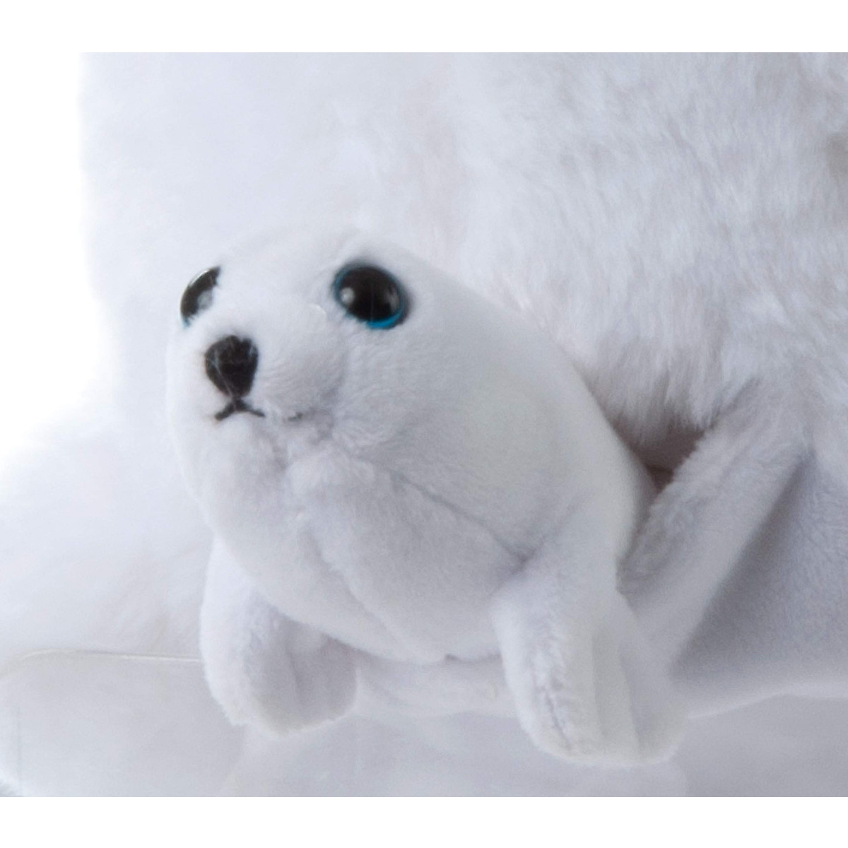 The Petting Zoo Mom and Baby Harp Seal Stuffed Animal, Gifts for Kids, Pocketz Ocean Animals, Harp Seal Plush Toy 14 inches