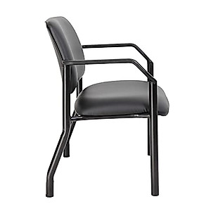 Boss Office Products Guest Chair 500 lb. Weight Capacity in Black