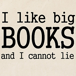 CafePress I Like Big Books And I Cannot Tote Bag Canvas Tote Shopping Bag