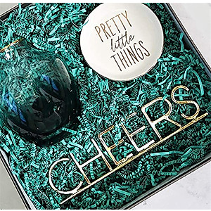 MagicWater Supply Crinkle Cut Paper Shred Filler (4 oz) for Gift Wrapping & Basket Filling - Teal