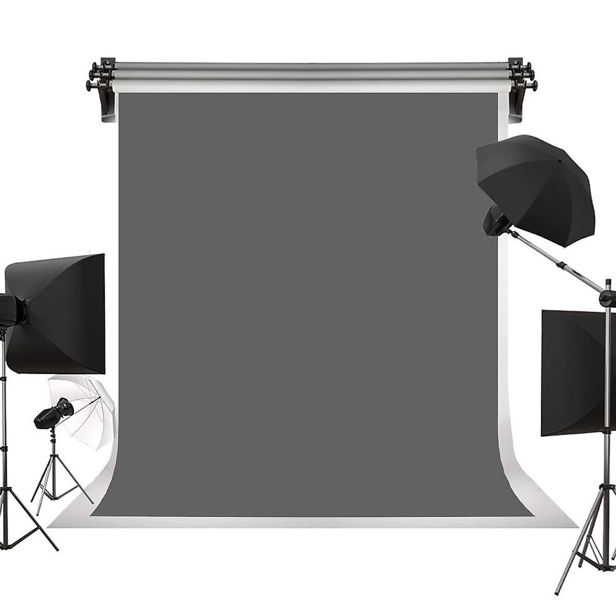 Kate 10ft×12ft Solid Gray Backdrop Portrait Background for Photography Studio
