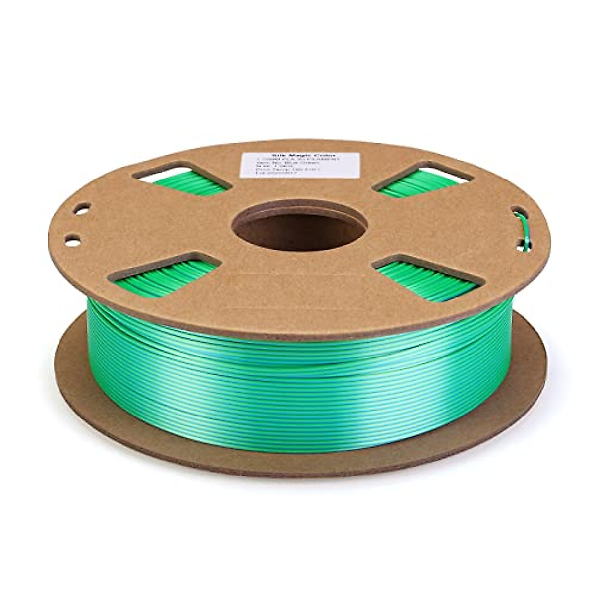 Tumbler PLA 3D Printer Filament, 1.75mm Dimensional Accuracy +/- 0.03mm 2.2lbs, Silk Magic Color Blue Green