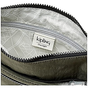 Kipling Women’s Arto Small Crossbody, Lightweight Everyday Purse, Casual Nylon Shoulder Bag, Green Moss