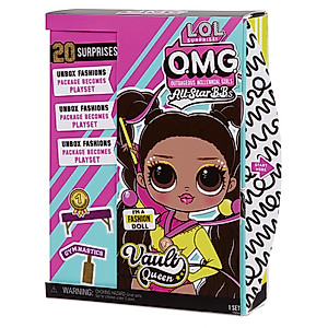 L.O.L. Surprise! OMG Sports Vault Queen Artistic Gymnastics Fashion Doll with 20 Surprises Including Sparkly Accessories & Reusable Playset, Posable - Gift for Kids, Toys for Girls Boys Ages 4 5 6 7+