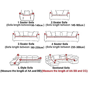 IMYOGI High Stretch Sofa Covers L Shape Thick Solid Color Sofa Cover Super Stretch Anti Slip Sofa Slipcovers Sectional Universal Furniture Protector for Kids & Pets -Blue-4 Seater+4 Seater