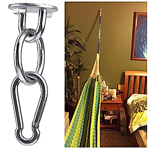 Cyfie Super Strong Hammock Hanging Hook Kit Load 800 lbs, Stainless Steel Heavy Duty Swing Hangers for Hammock, Swing Chair, Punching Bag for Indoor & Outdoor Relaxation (0186 Hammock Hook Kit)