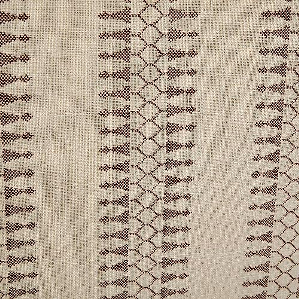 WEALTHOME Farmhouse High-Back Arm Dining Chairs with Bronze Nailhead Trim, Set of 2, Natural Linen-Blend Upholstery, Wheat Wood Finish