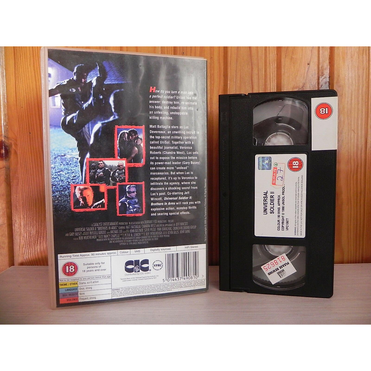 Universal Soldier 2 - Big Box - Ex-Rental - Martial Arts - Sci-Fi - Action - VHS