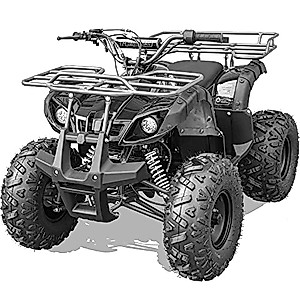 MotoTec Bull 125cc 4-Stroke Kids Gas ATV Black (MT-ATV-Bull-125cc_Black)