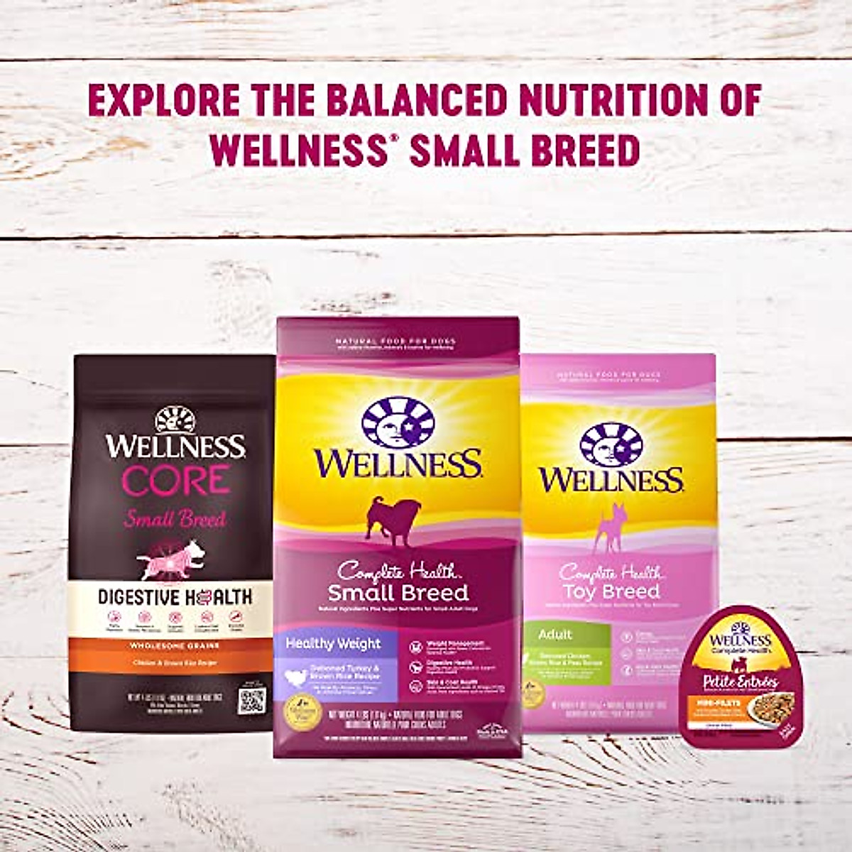 Wellness Petite Entrees Casserole Grain Free Roasted Lamb, Peas & Sweet Potatoes Wet Dog Food, 3 oz, Case of 12