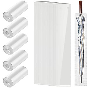 500 Pcs Clear Disposable Wet Umbrella Bags Umbrella Rain Bags Heavy Duty Umbrella Sleeve Big Covers for Wet Umbrellas Keep Church Lobby Floors Dry