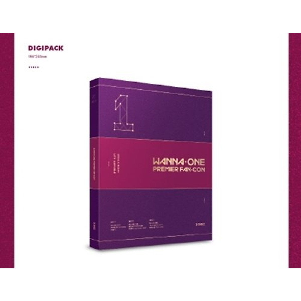 WANNA ONE PREMIER FAN-CON DVD 3DISC+Photobook+11Mini Posters(On Pack)+Pre-Order Benefit+Free Gift