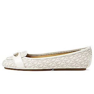 Michael Kors Women's Moccasin Espadrille Wedge Sandal, Vanilla, 12