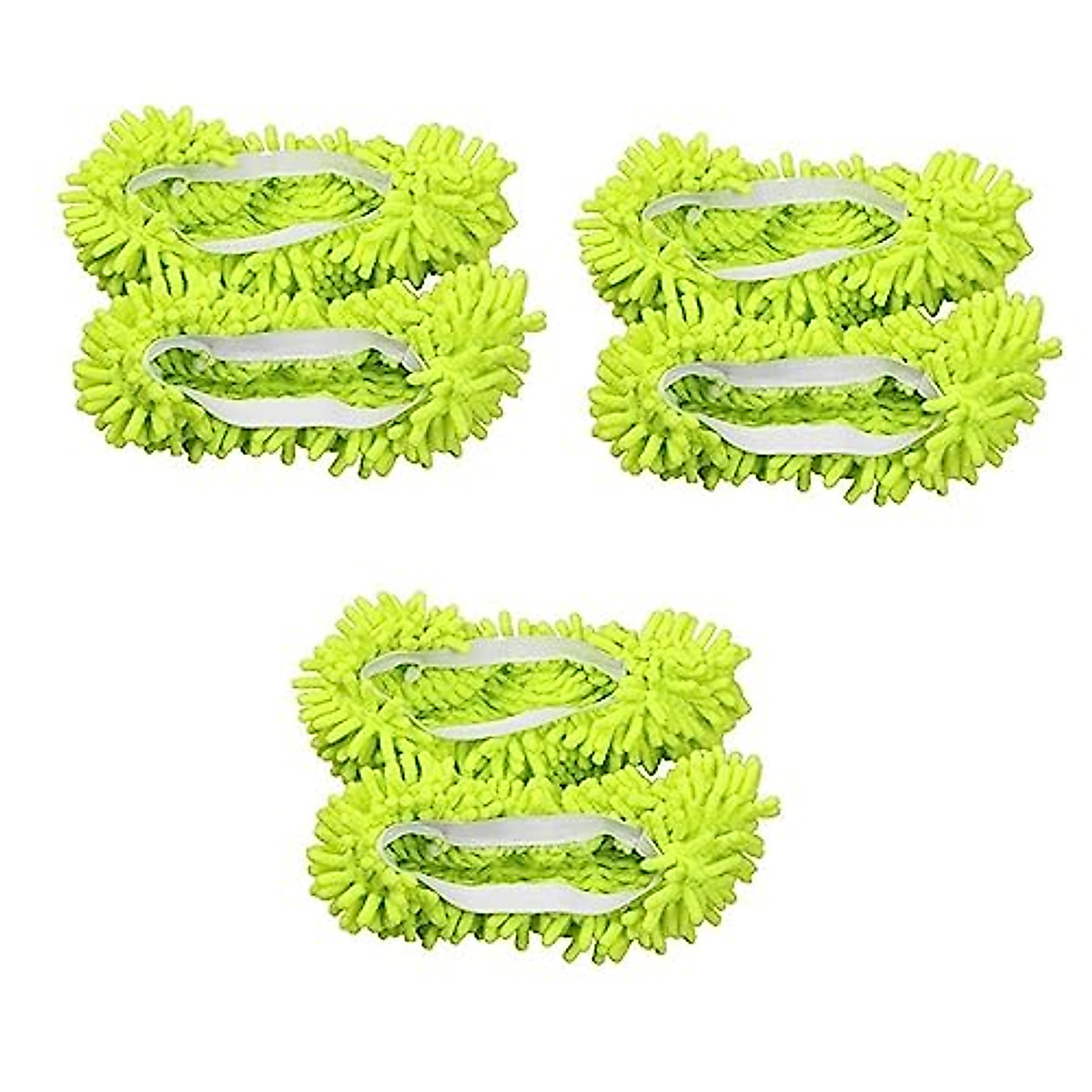 DECHOUS 3 Pairs Floor Mops Floor Cleaning Slippers Cleaning Mops Floor Dust Dirt Hair Cleaner Cleaning House Slipper House Dusting Slippers Lay Shoe Cover Dust Mop Slipper Mop Cap The Lazy