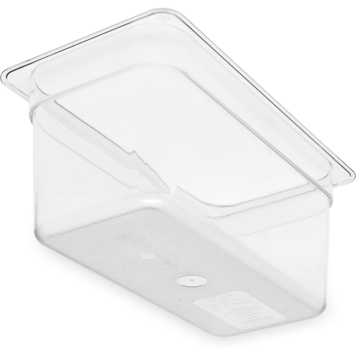 Carlisle FoodService Products Plastic Food Pan 1/3 Size 6 Inches Deep, Clear