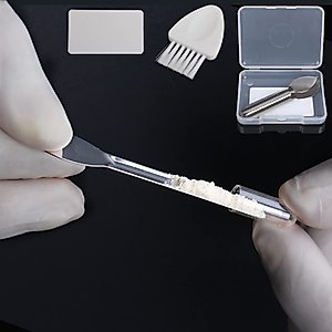 Capsule Filling Machine Kits for Empty Pill Capsules Filler, Lab Supplies - Micro Tiny Spoon Spatula, Lab Scoop Filling Tray Powder Tool, Gel Capsules Size # 000 00 0 1 2 3 4 5 (#000 00 0 1)