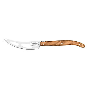 Laguiole Style de Vie Cheese knives, Luxury Line, 3 pieces, Olive Wood, in giftbox