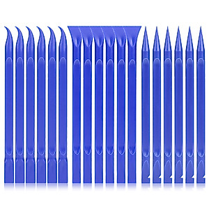 18 PCS Plastic Scraper Tool, Non-scratch Plastic Scraper Multi-Purpose Crevice Cleaning Tool Car Detailing Supplies Scraper for Cleaning Pen-Shaped Scraper for Removing Labels,Stickers,Paint,Food,Dirt