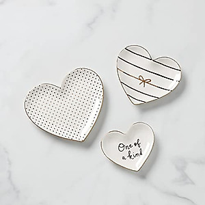 Kate Spade Ks 3Pc Catch All, 1.54, White, 3 Pieces