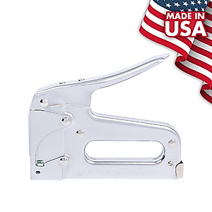 Arrow T50 Heavy Duty Staple Gun for Upholstery, Wood, Crafts, DIY and Professional Uses, Manual Stapler Uses 1/4”, 5/16”, 3/8", 1/2", or 9/16” Staples