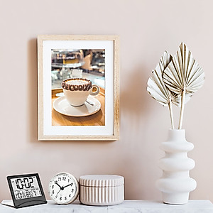 Betus 11x14 White Picture Mats, Acid Free, 1/16 Inches Thickness, White Core Bevel Cut Frame Mattes for 8x10 Pictures - Pack of 10