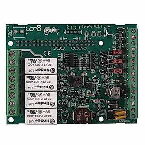 Sfera Labs Iono Pi Pi4B 4GB - Raspberry Pi I/O Module - DIN-Rail Case, 4 relays, Analog/Digital Inputs, OC Outputs, TTL I/O, Wiegand, 1-Wire, Real Time Clock (RTC), Secure Element Chip