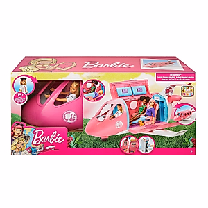 Barbie Dreamplane Transforming Playset with Doll and 15+ Travel-Themed Pieces