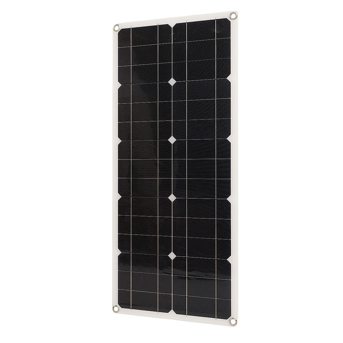 Solar Panel, Energy Saving Solar Battery 12V 24V Adaptive High Temperature Resistant High Power Over Discharge Protection IP65 Waterproof for Boats (10A)
