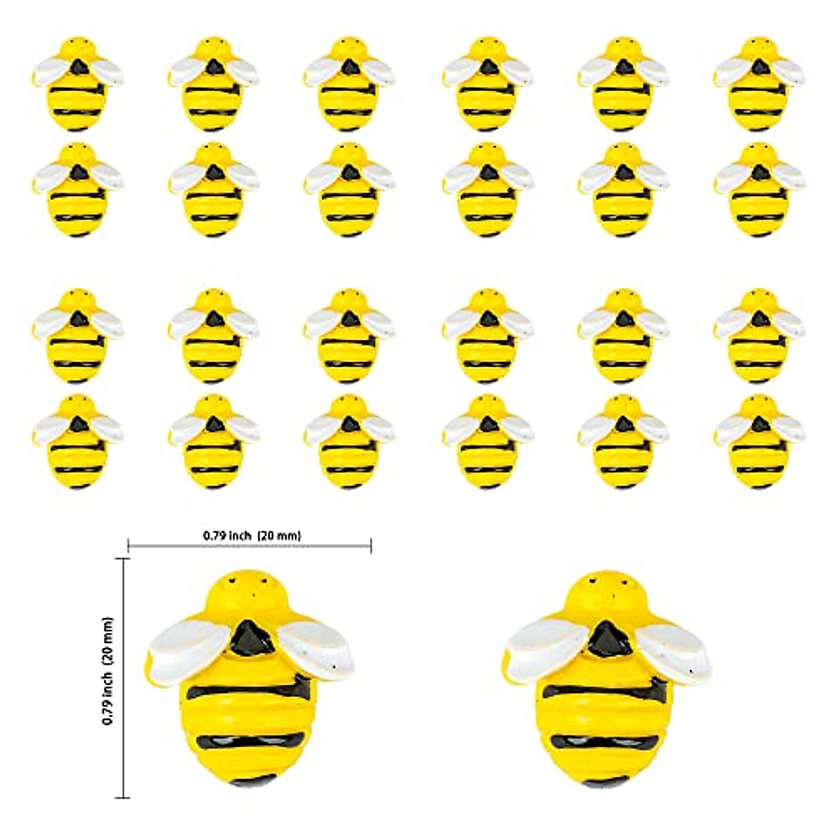 Gyufise 25Pcs Bumble Bee Cupcake Toppers Oh Babee Cupcake Picks Oh Baby Cake Decoration for Bee Theme Baby Shower Kids Birthday Party Decorations Supplies