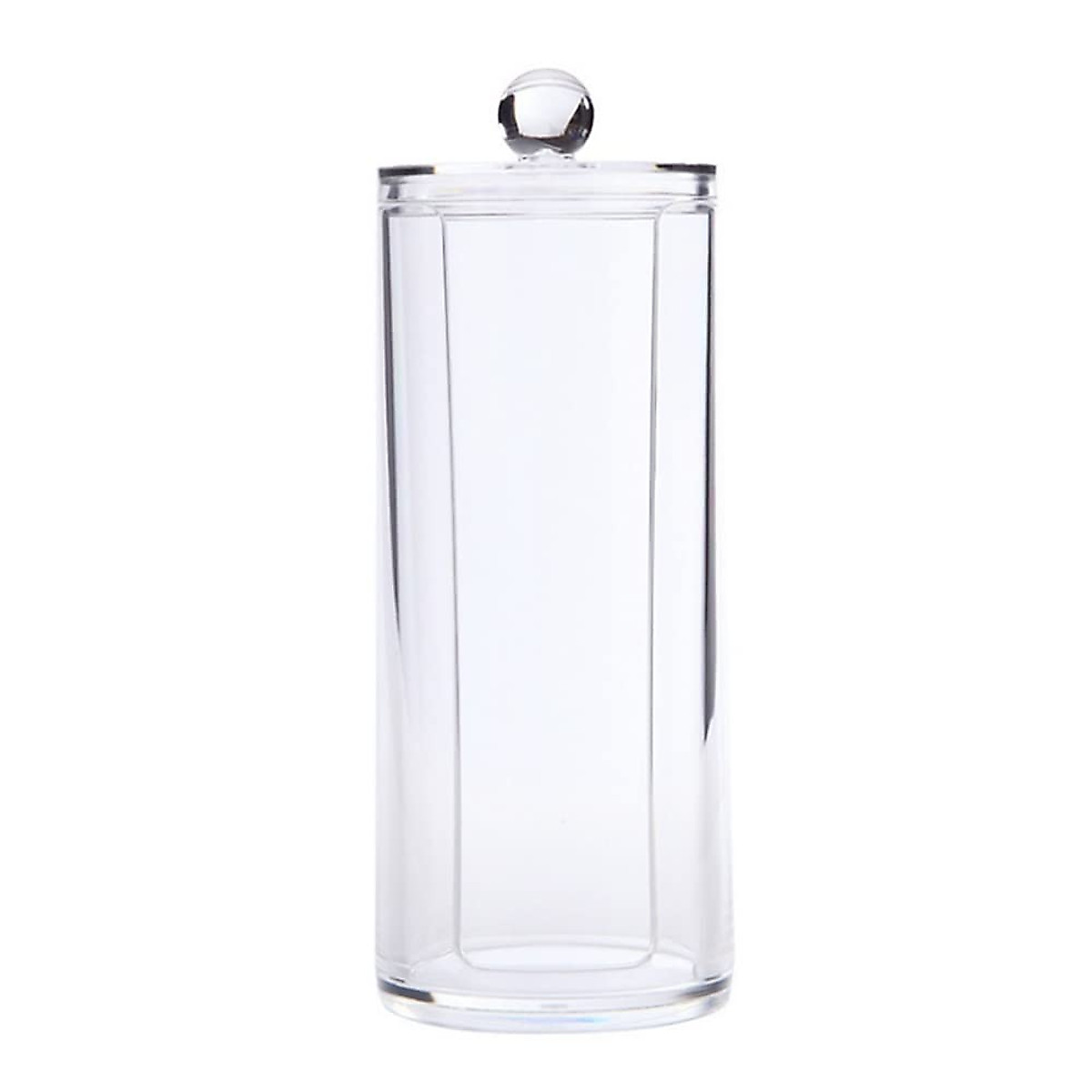 Cosmetic Organizer for Qtip Holder Dispenser Cotton Balls Cotton Swabs Clear Plastic Storage Box Makeup Organizer with Lid Cotton Swab Ball Pad Holder