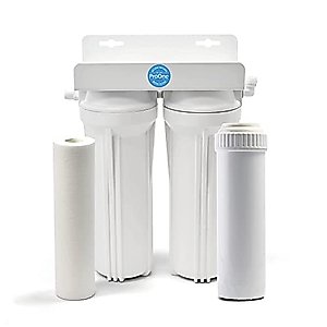 ProOne Dual-Stage Water Filter System, Under-Sink Water Filter with 2-Stage Filtration Process Using ProMax Technology and Pre-Sediment Filter (Faucet Included)