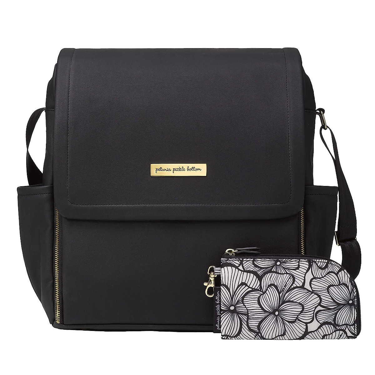 Petunia Pickle Bottom Boxy Diaper Bag Backpack & Wander Stroller Caddy Bundle