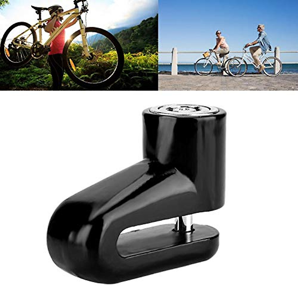 Brake Lock, Practical Disc Lock, Security Protection Convenient General Purpose Professional Use for Bike Motorcycle(Black)