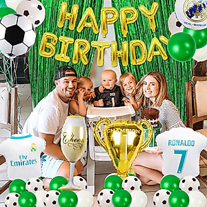 112PCS Soccer Party Decorations, Soccer Theme Birthday Party Decorations Balloons Set Decoration Items for Soccer Games Celebration Party Supplies for Soccer Fans Best Gifts