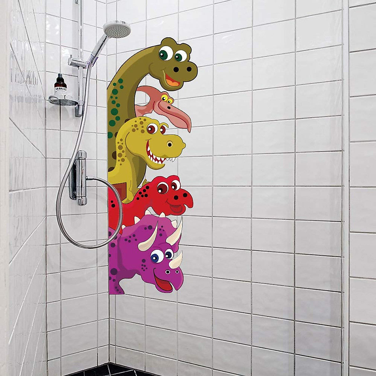 Dinosaurs Behind The Door Decals Dinosaur Wall Decals Peel & Stick Removable Stickers for Children Kids Bedroom Living Room Mural Wall Art