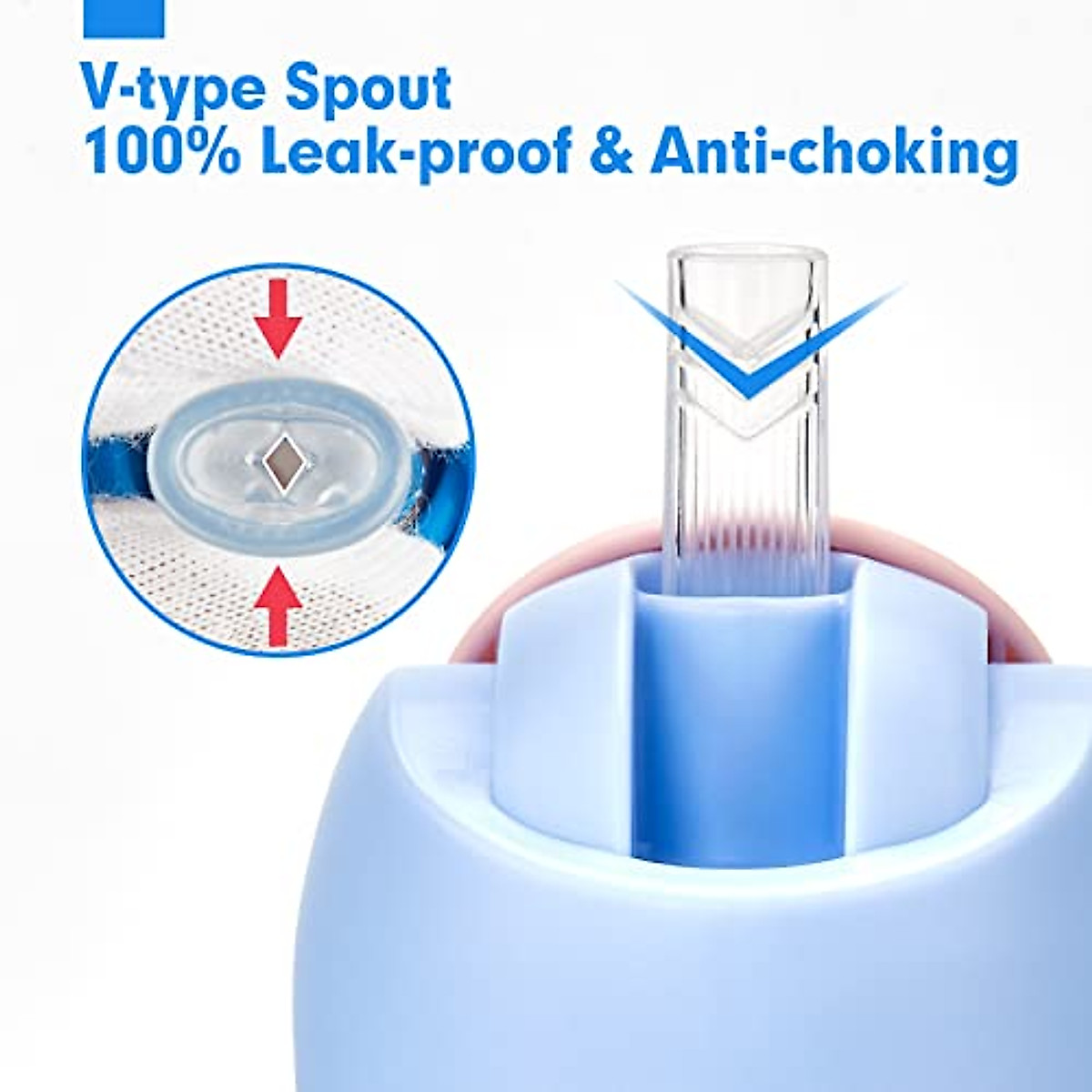 Sippy Cups for Baby 6+ Months Unicorns Sippy Cup for 1+ Year Old - 2 in 1 Spout & Straw Baby Sippy Cups 6-12 months Toddler No Spill Transition Weighted Straw Sippy Cup - 8 oz. (1 Cup with 2 Nipples)