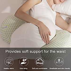 Wedge Pregnancy Pillow,U Shaped Pregnancy Pillow Wedge for Belly Support,Ergonomic Maternity Wedge Pillow,for Pregnant Women (green), pregnancy belly support pregnancy pillow pregnancy pillows pr