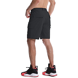 GuYongZ Men's Hiking Cargo Shorts Golf Work Casual Jogging Pants Quick Dry Outdoor with Multi Pocket Fishing Shorts for Men