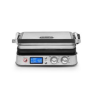 De'Longhi America CGH1020D Livenza All Day Combination Contact Grill and Open Barbecue, Stainless Steel