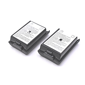 2pcs Battery Cover for Microsoft Xbox 360 Wireless Controller (Black)