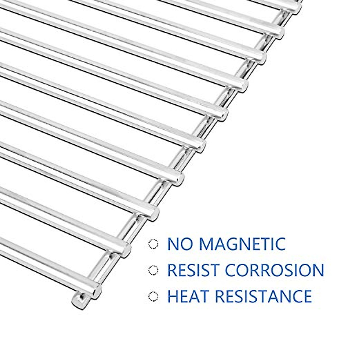 15 inch Grill Grate for Broil-Mate 165154 195554, Broil King Replacement Grates 986557, 9869-54, 9869-57, Signet 70, 20, 90, Crown 10, 20, 40, 90, Huntington 6666-54, Sterling 1155-54, stainless steel