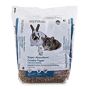 So Phresh Super-Absorbent Recycled Crinkle Paper Small Animal Bedding, 30 Liters