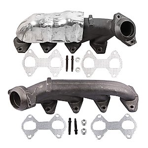 MOSTPLUS 674-695 Driver & 674-694 Passenger Exhaust Manifold Compatible for Ford F150 Expedition Lincoln Mark LT(Set of 2)